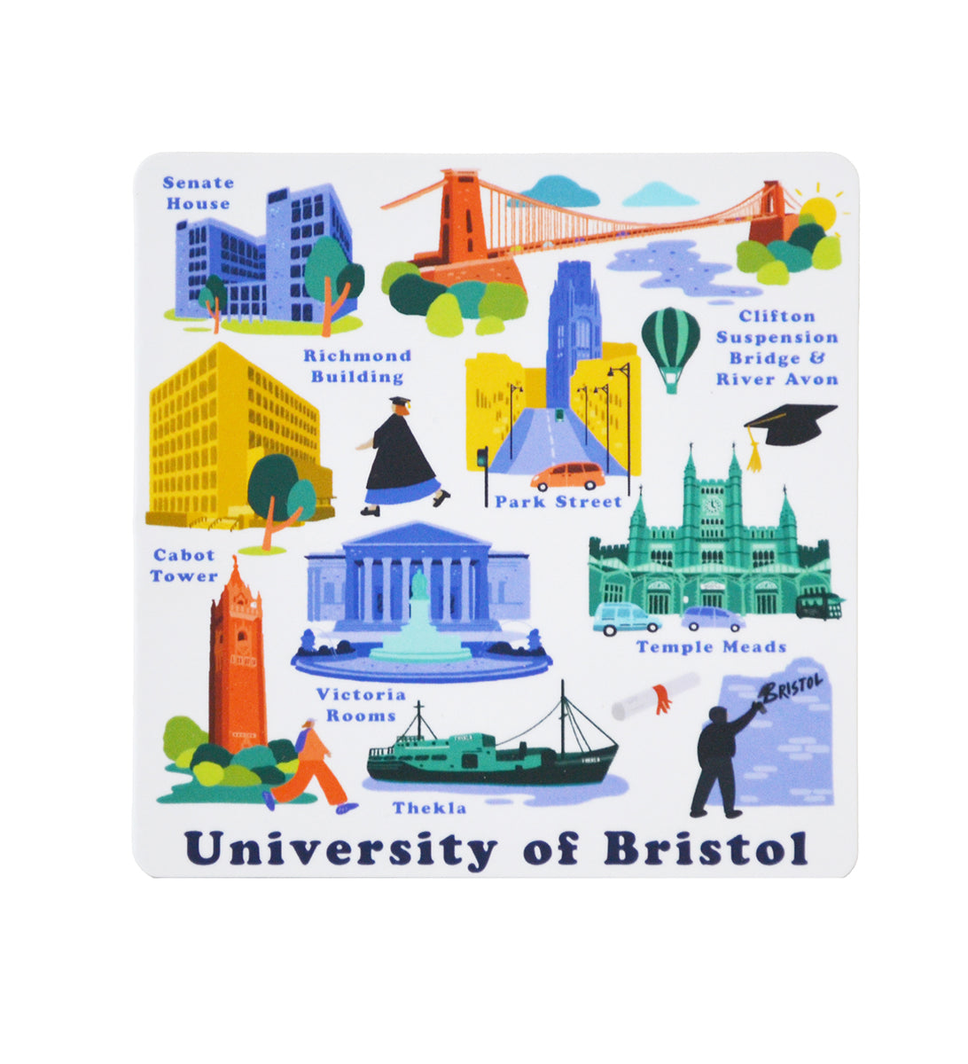 Bristol - Your World Collection - Single Coaster – Bristol SU Shop